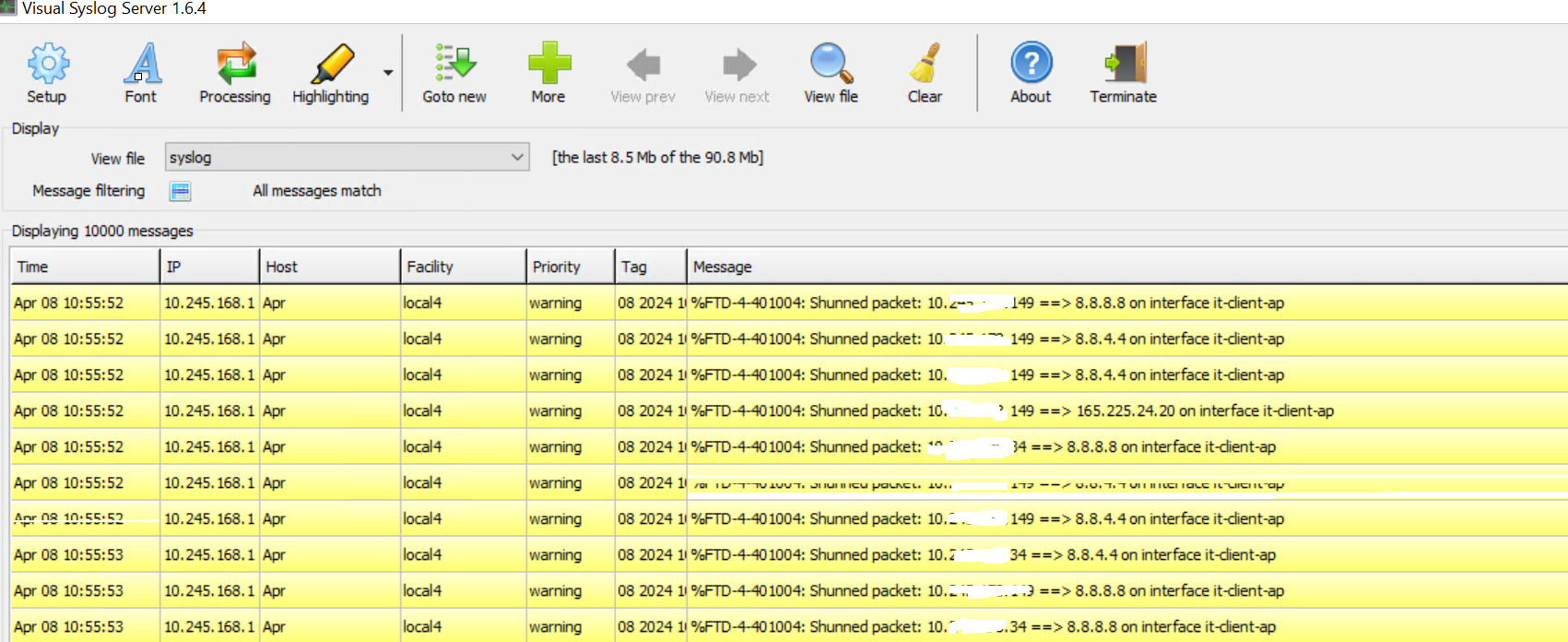MY logs from Firepower 5516-x are filled with error and warning msg - Cisco Community