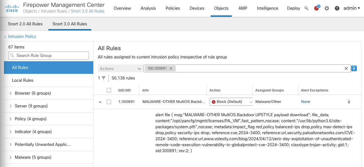 Cisco Secure Firewall (FTD): Snort 3 使用時のルール更新について (SRU/LSP) - Cisco ...