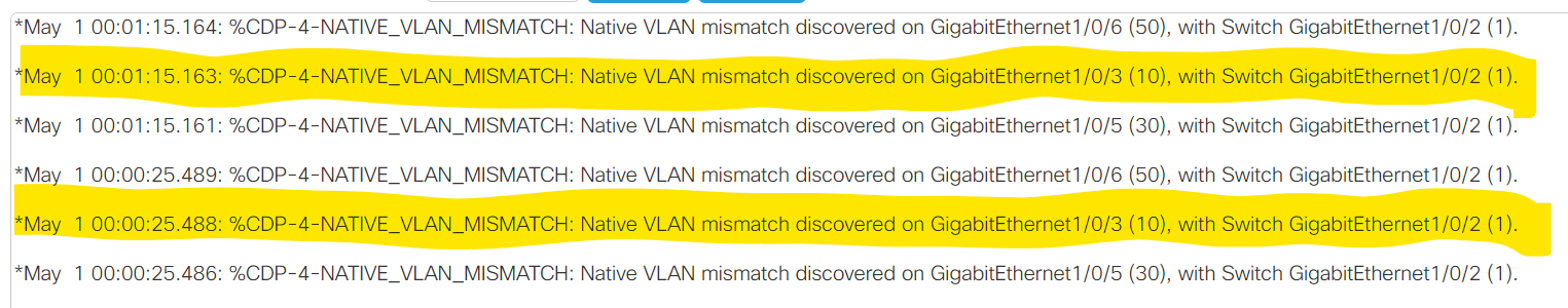 Solved: How to resolve Native Vlan Mismatch on two switch? - Cisco ...