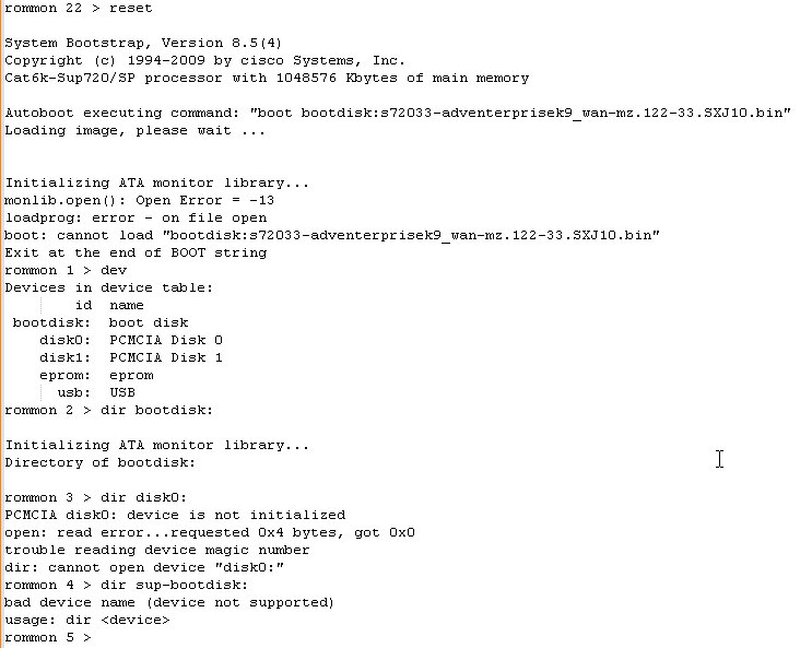 Solved: Image upgrade failed - rommon now - Cisco Community