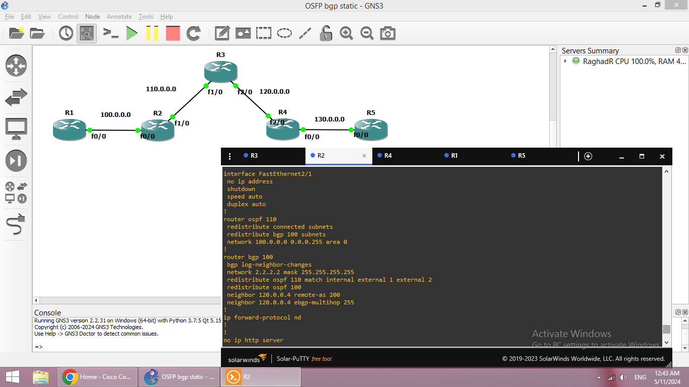 Solved: Cisco Routing - routes in routing table, no connectivity ...