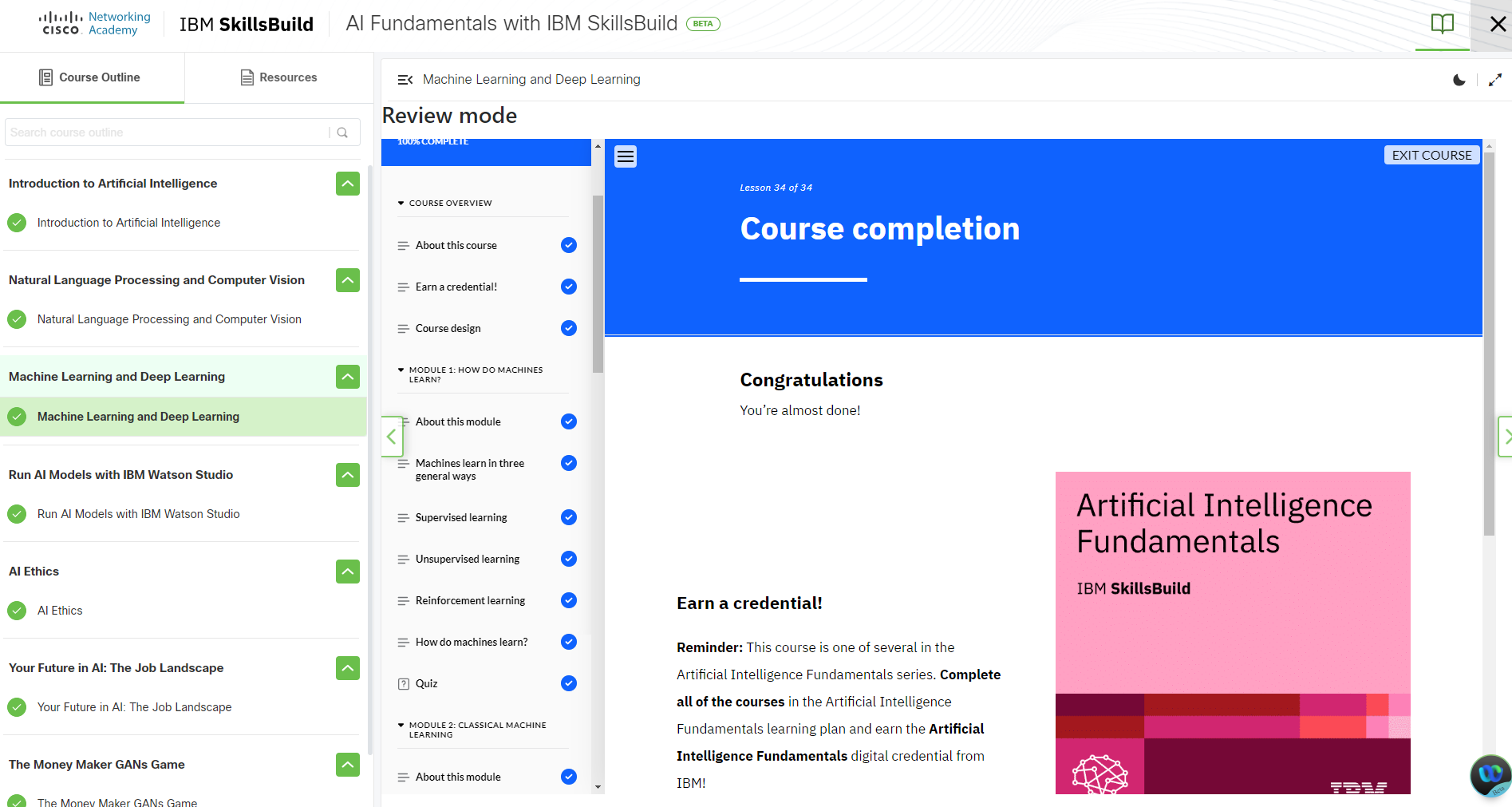 Solved: Course Completion Certificate Regards. - Cisco Community