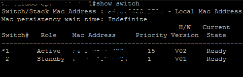 Solved: Change switch role in a stack of two, from Member to Standby on ...