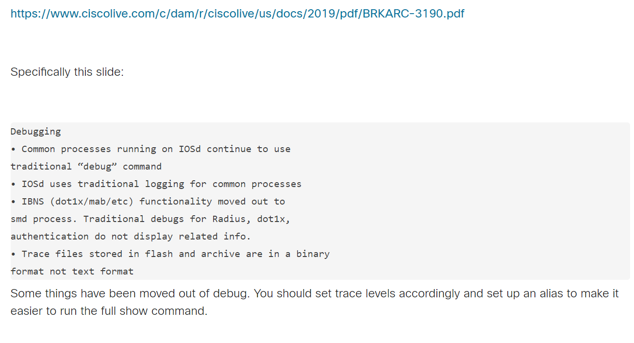 Solved: show platform software trace message smd switch active -Cisco ... Solved: show platform software trace message smd switch active -Cisco ...