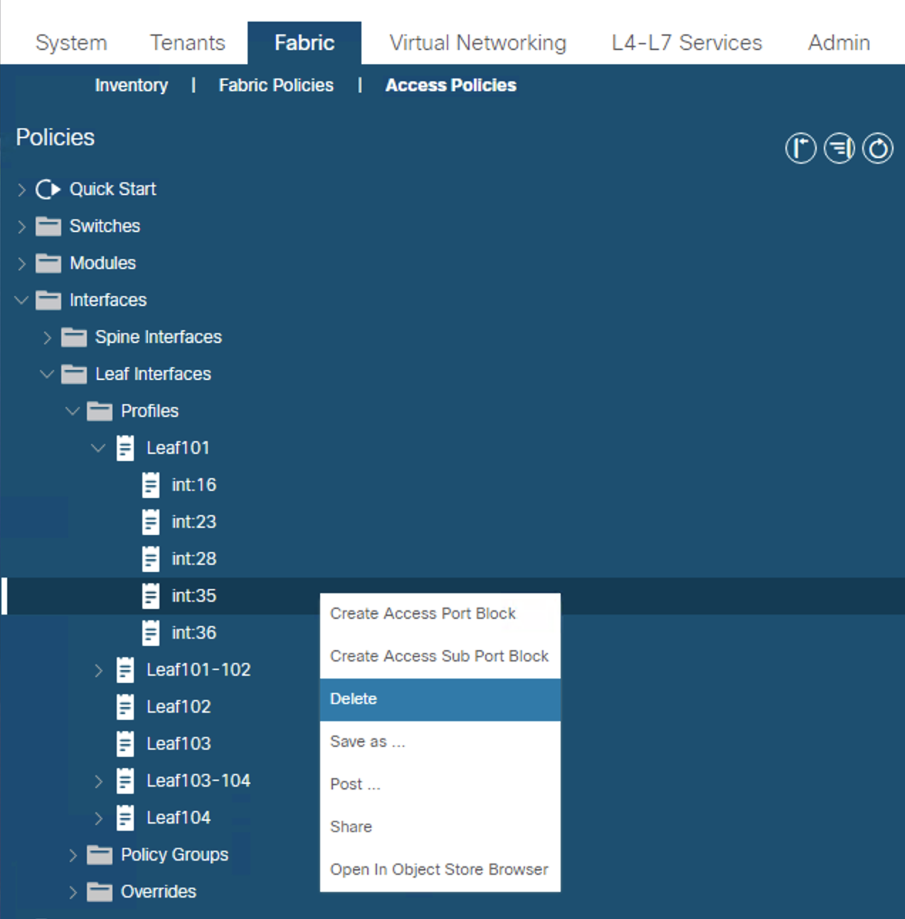 ACI Default Configuration on interface - Cisco Community