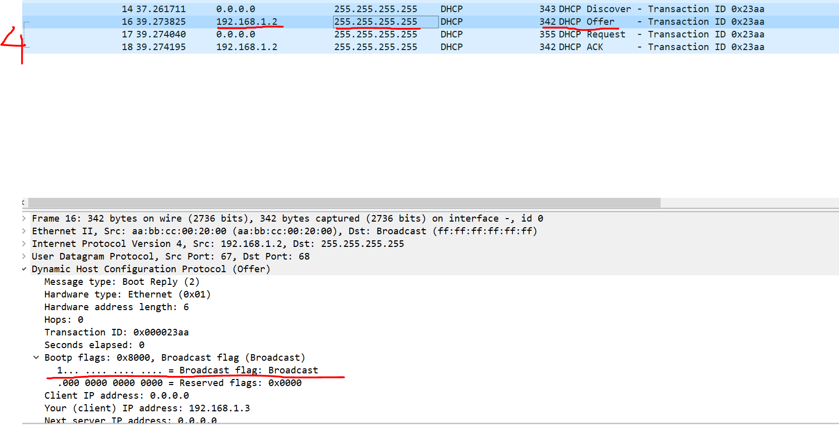 Issue Regarding Bit 1 and 0 of the Broadcast Flag in DHCPMessage? - Cisco Community