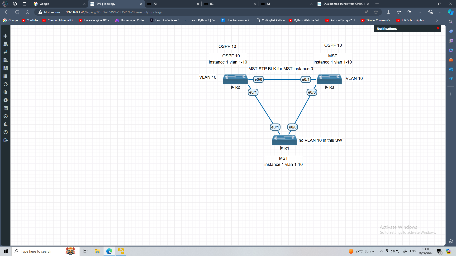 Dual homed trunks from C9300 to C9606R one 10G and one 1G - Page 2 ...
