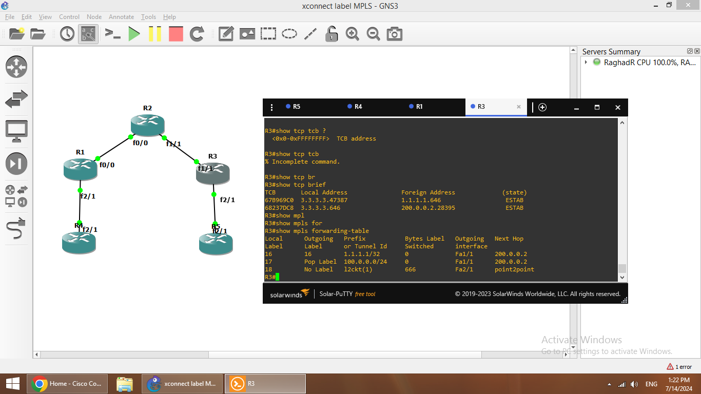 Targeted ldp session issue in IOSXR - Cisco Community