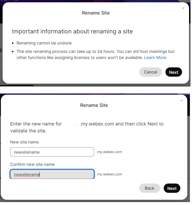 Solved: Re: Change Default Webex site URL - Cisco Community Solved: Re: Change Default Webex site URL - Cisco Community