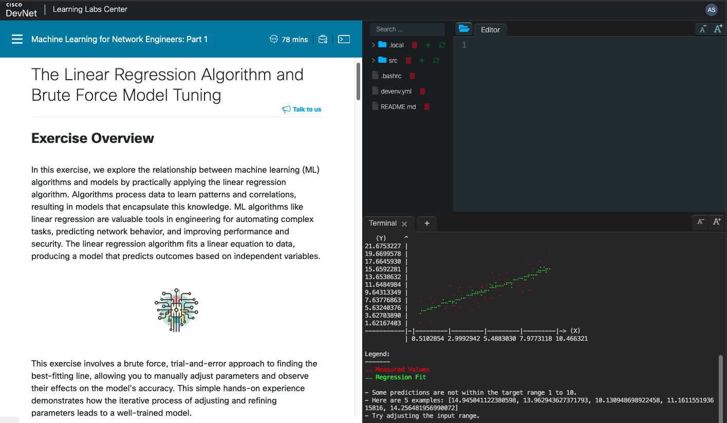 *New* Machine Learning lab from the Dev Advocacy team at Cisco DevNet