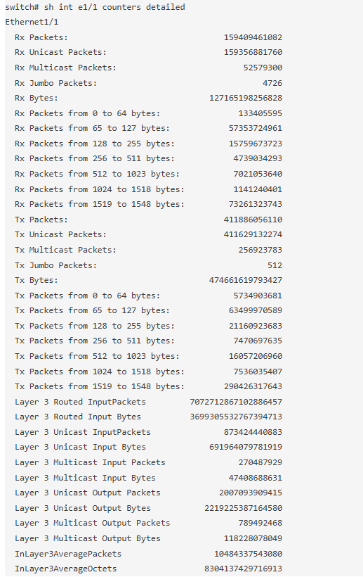 How to show packet size stats on ASR1002 - Cisco Community
