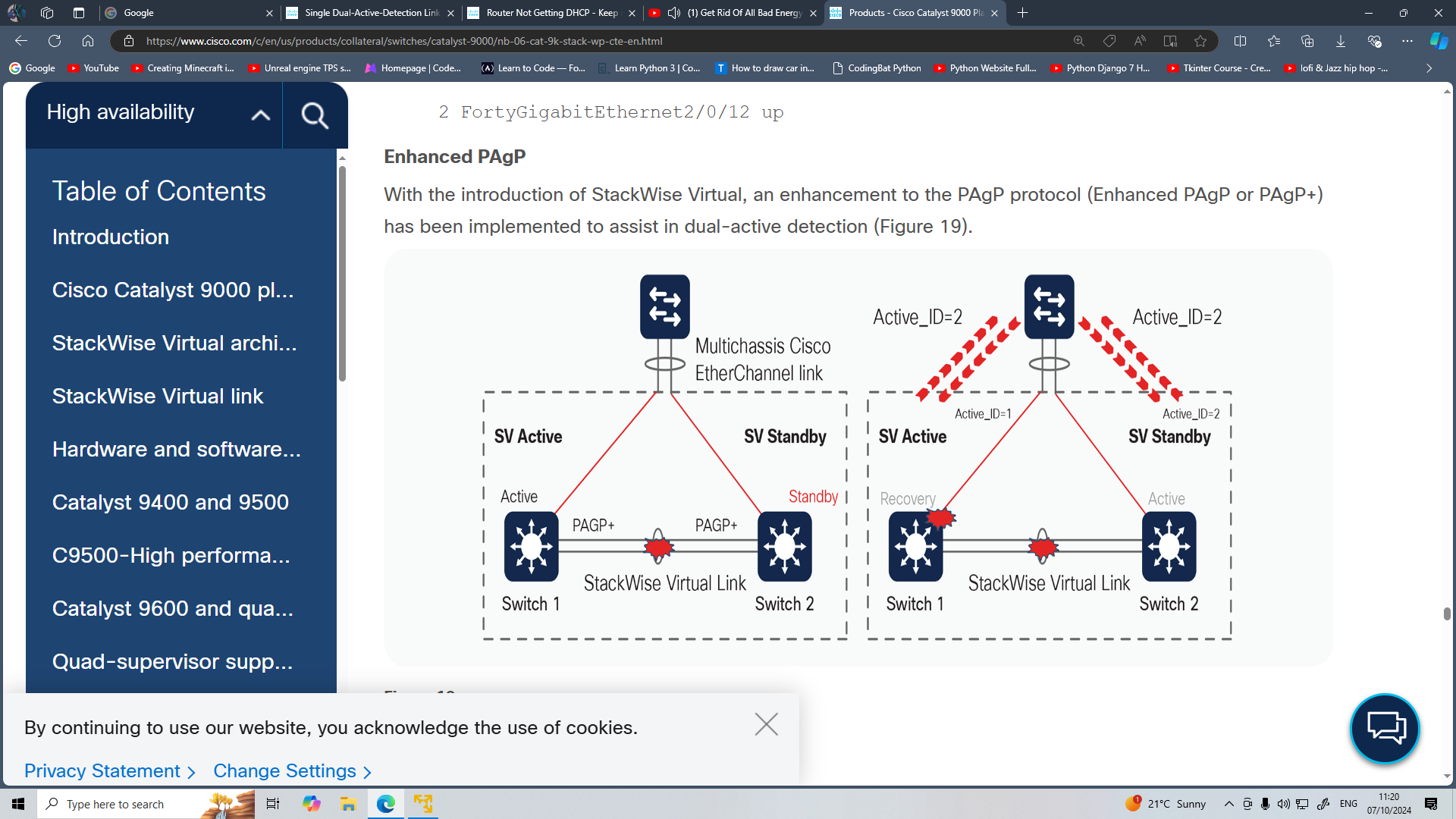 Solved: Single Dual-Active-Detection Link to ePAgP Dual-Active ...