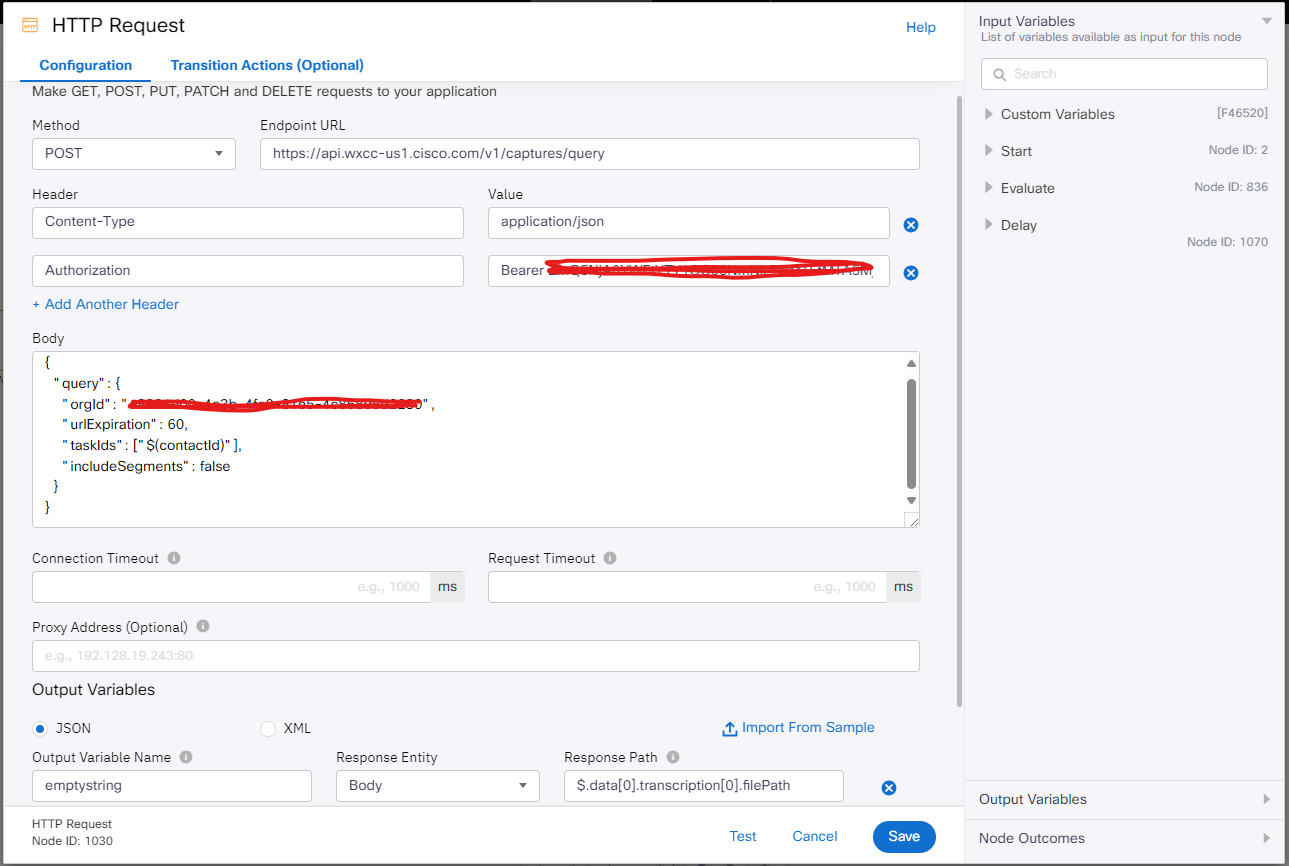 Query for WebEx Email transcript using TaskID - Cisco Community