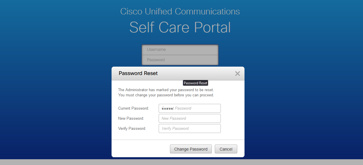 CUCM User Must Change at Next Login - Cisco Community