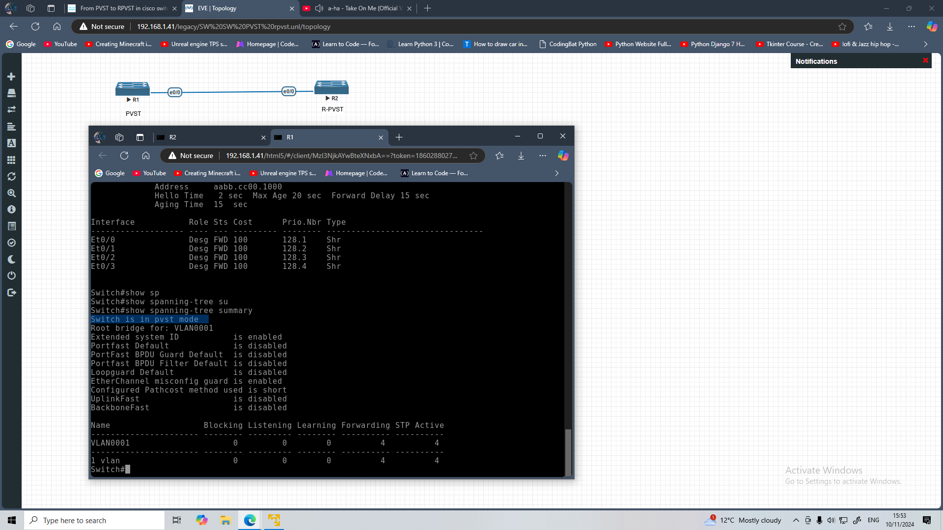 RPVST and PVST in cisco switch - Cisco Community