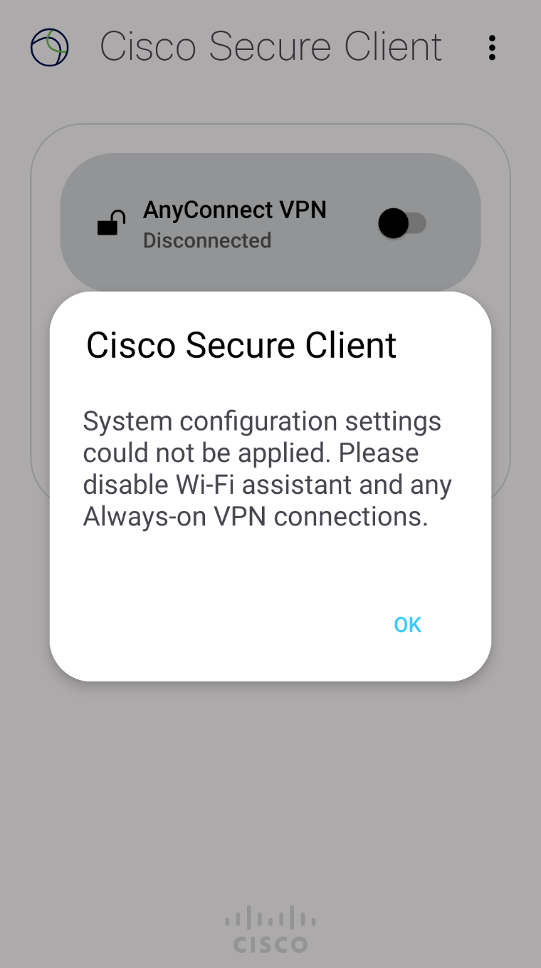 Cisco AnyConnect not working - Cisco Community