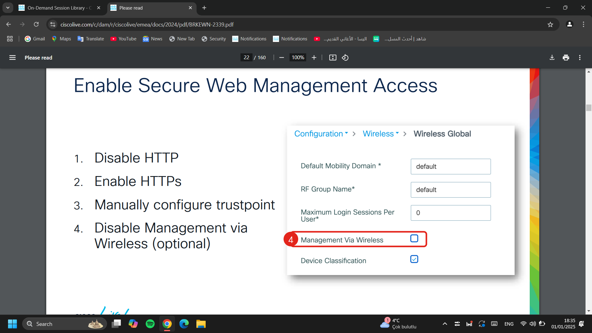 Solved: WLC C9800-CL is not responding HTTPS access from LAN - Cisco Community