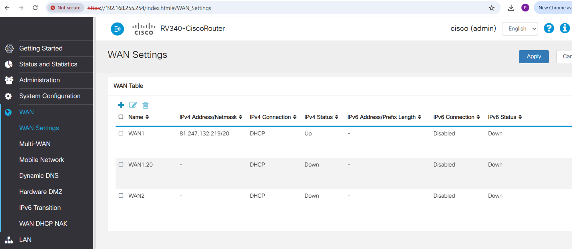 set up RV340 with tagged VLAN on WAN to connect to ISP - Cisco Community