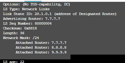 Old Type-2 LSA still resides even after new DR election - Cisco Community