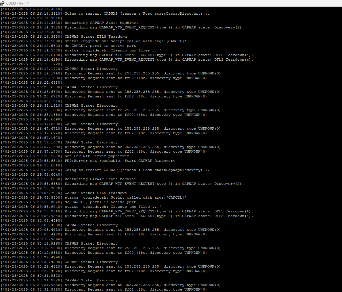 Question about configuring Cisco 9120AXE-F via serial console - Cisco ...