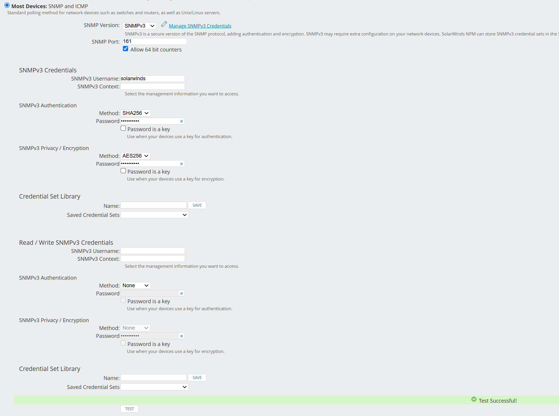 SNMPv3 Setup for Cisco FTD 3105's on 7.4.2.1 Managed By FMC 7.4.2.1 ...