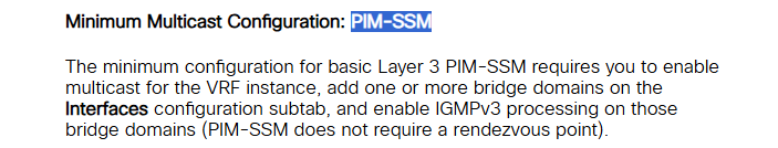 PIM SSM CISCO ACI - Cisco Community