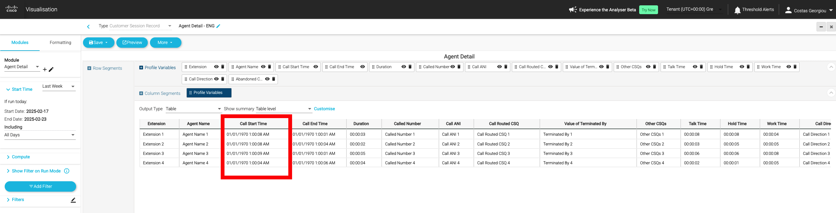 Webex Contact Center Analyzer reports - Cisco Community