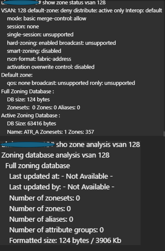show zone alaysis vsan - Cisco Community