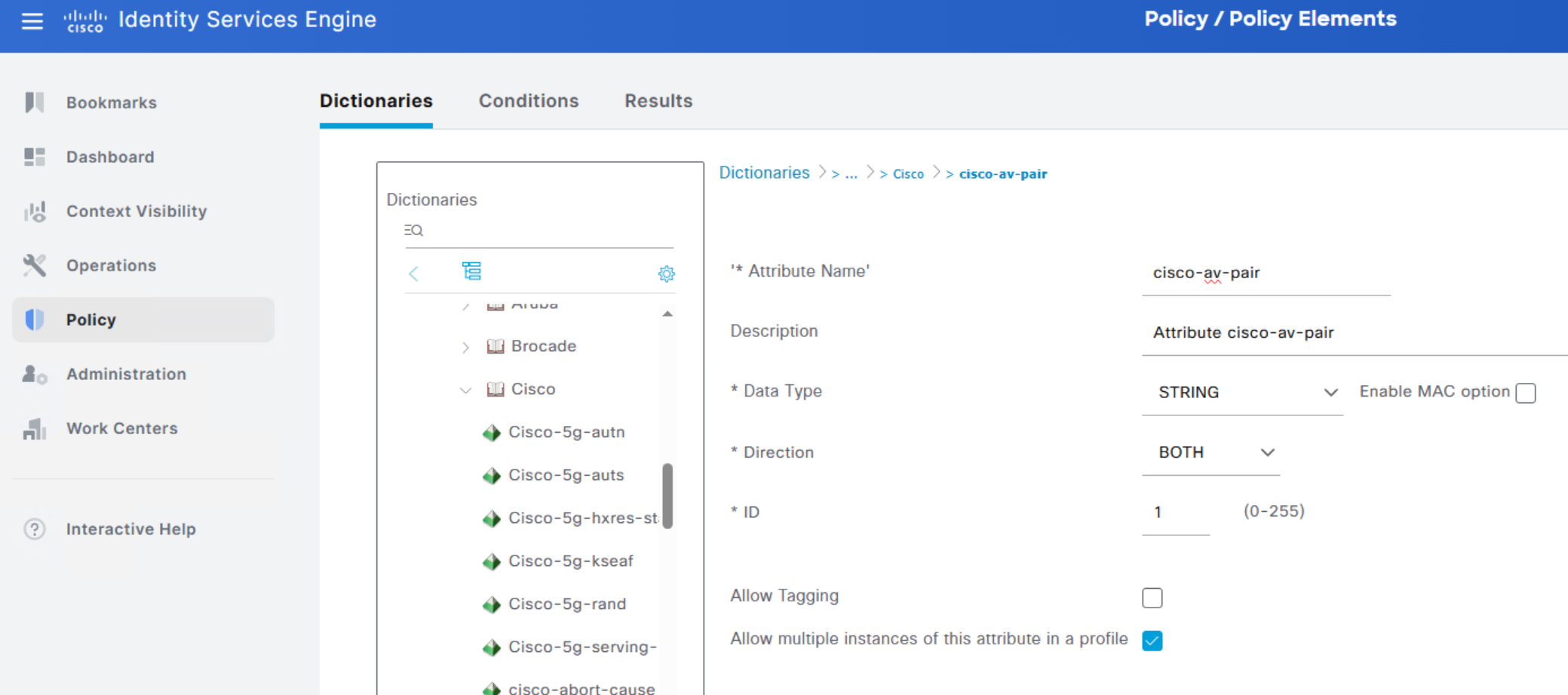 Solved: Using Cisco AV-pair value in an authorization rule to match AD ...