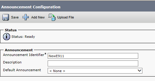 911 Call Announcement - Cisco Community