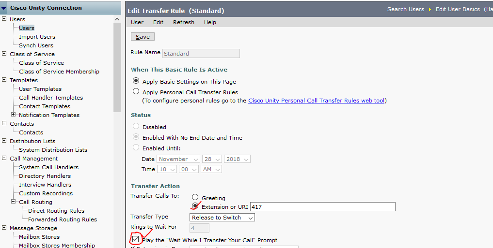 Call forwarding indication or voice message - Cisco Community
