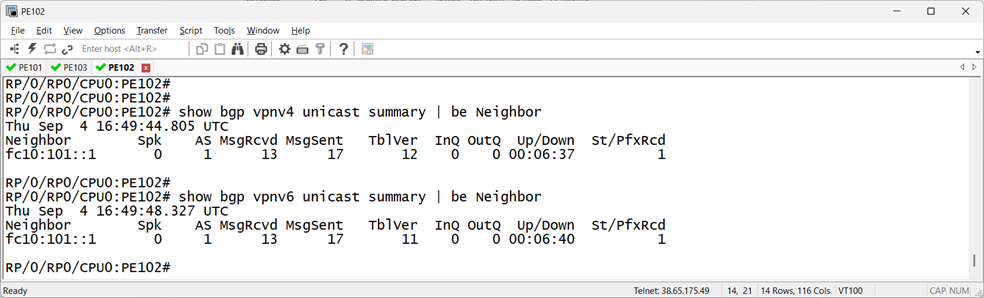 02 SRv6: Laboratorio 01 SRv6 SID para servicio L3VPN (VPNv4/VPNv6) - Cisco Community