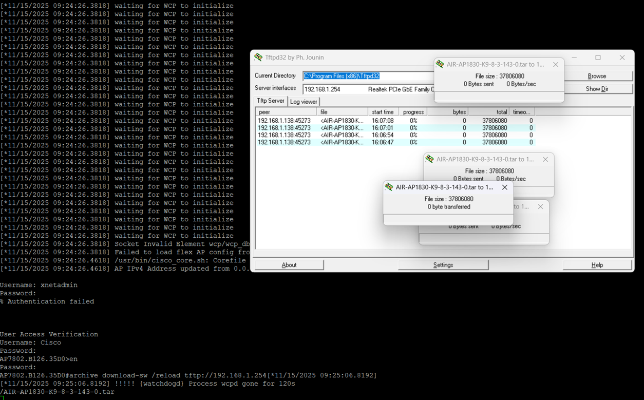 The access point is not flashed. - Cisco Community