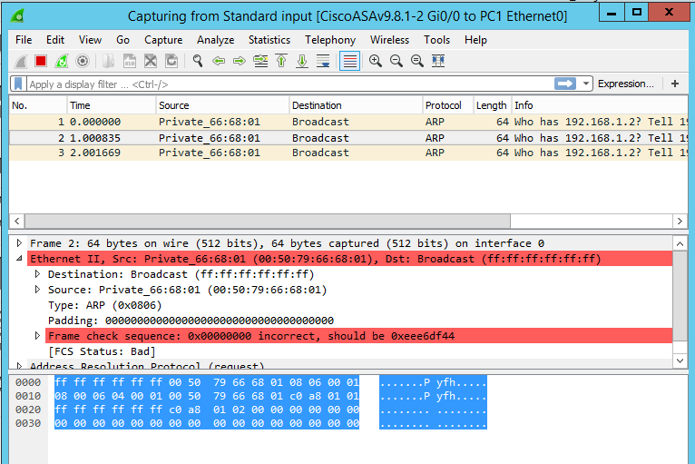 Solved: ASAv not pingable in GNS3 - Cisco Community