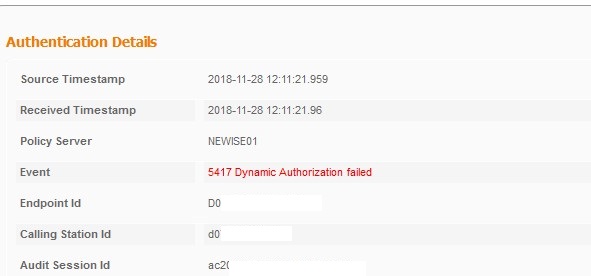 Solved: CoA ISE - Cisco Community