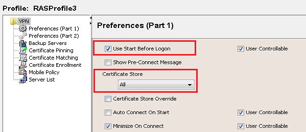 Solved: anyconnect to connect before user login - Cisco Community