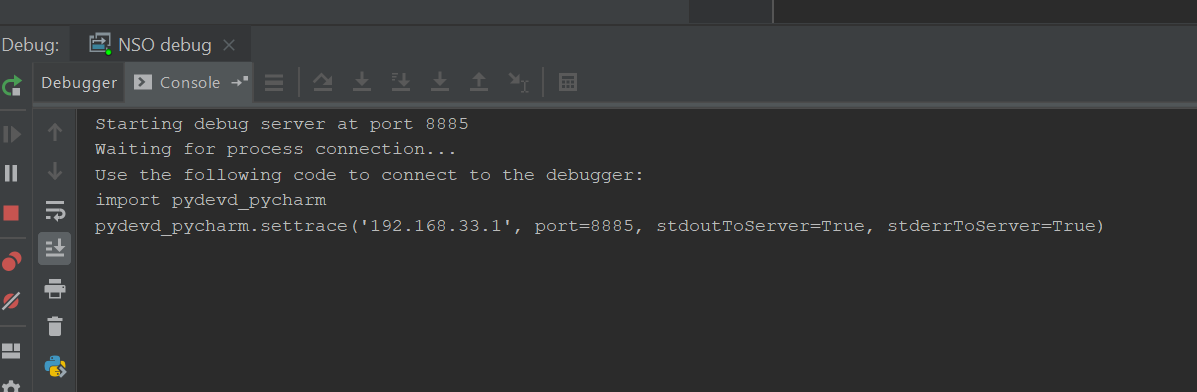 How to debug NSO service/action with Pycharm pro - Cisco Community
