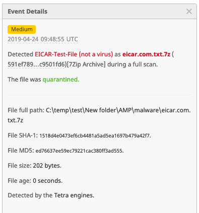 Solved: Remove detected items in AMP - Cisco Community