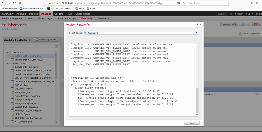 Configuring NSEL (~NetFlow) on Cisco Firepower Threat Defense (FTD ... Configuring NSEL (~NetFlow) on Cisco Firepower Threat Defense (FTD ...