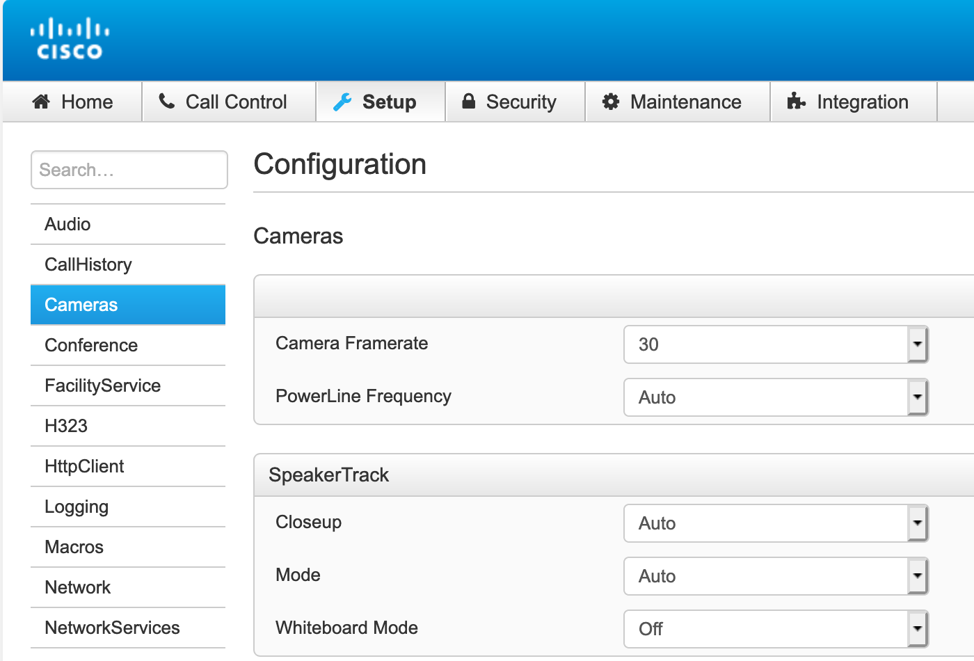 SpeakerTrack 各種設定 - Cisco Community