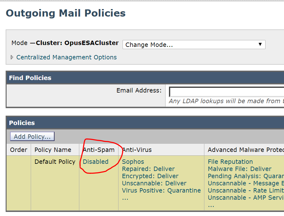 Solved: Stopping outbound spam scanning for a group of IP addresses ...