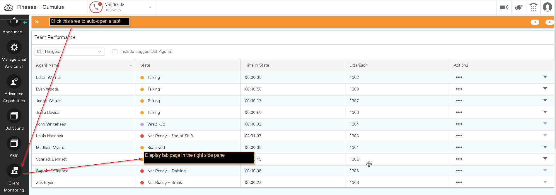Solved: Finesse 12.0 v2 - How to get page gadget stay active after ...