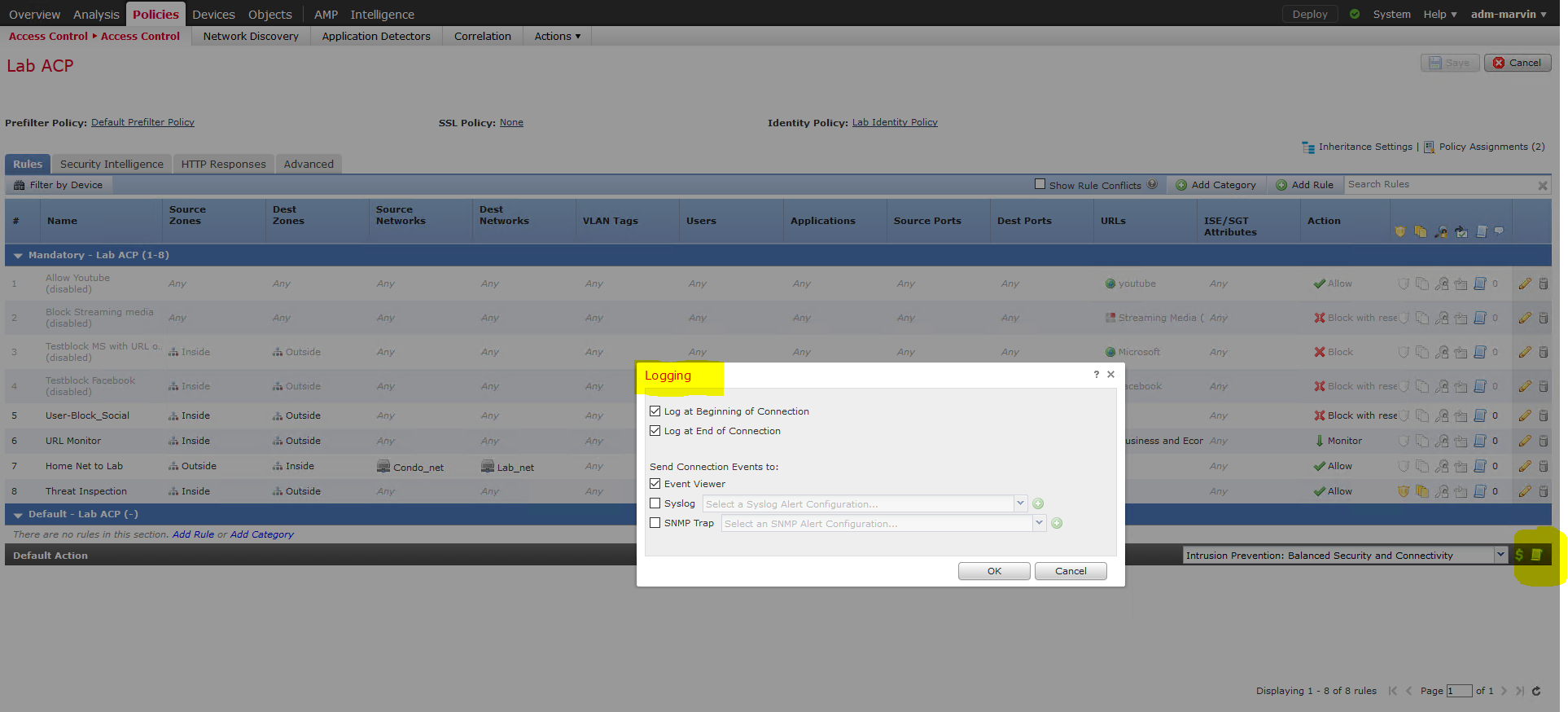 Firesight Access Control policies - Cisco Community