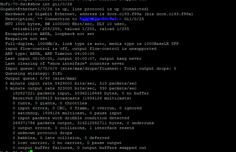 high retransmission and duplicate ack in core router interface(ASR 1001 ...
