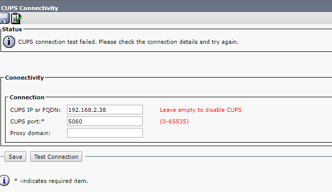 CUAC - CUPS Connectivity Error - Cisco Community