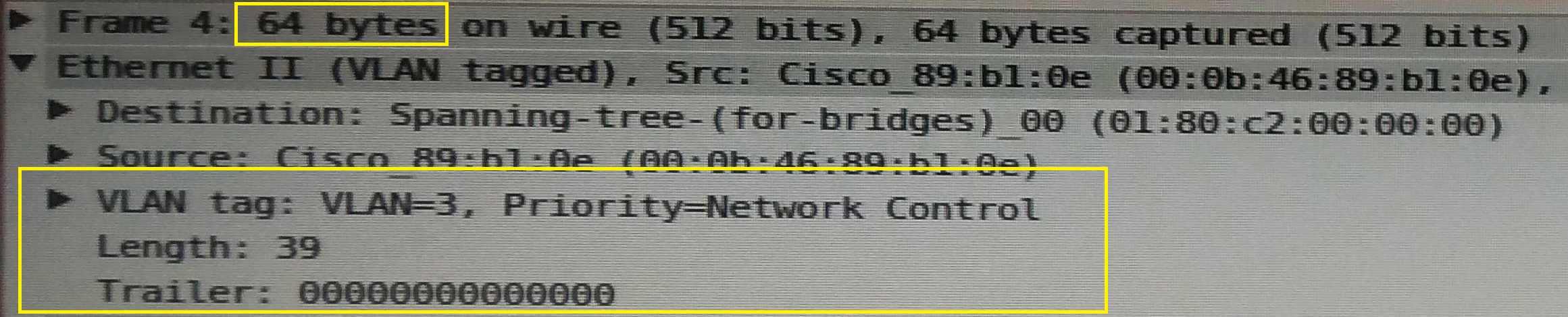 802.1Q frame minimum Size - Cisco Community