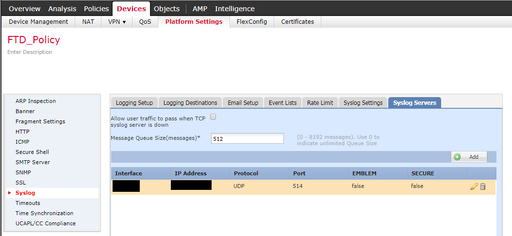 SourceFire - External Syslog logging - Cisco Community