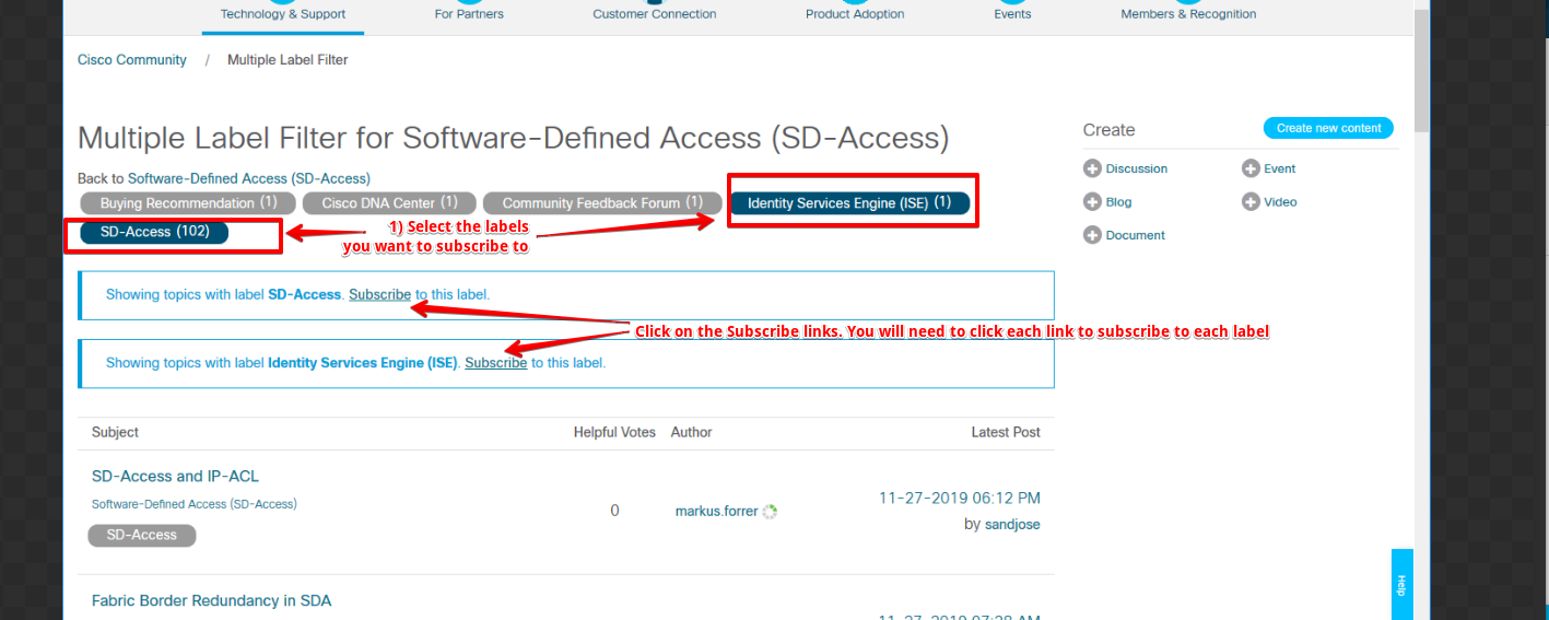 How to use Community Subscriptions - Cisco Community
