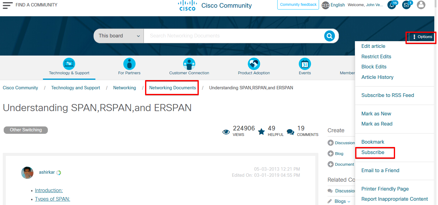 How to use Community Subscriptions - Cisco Community