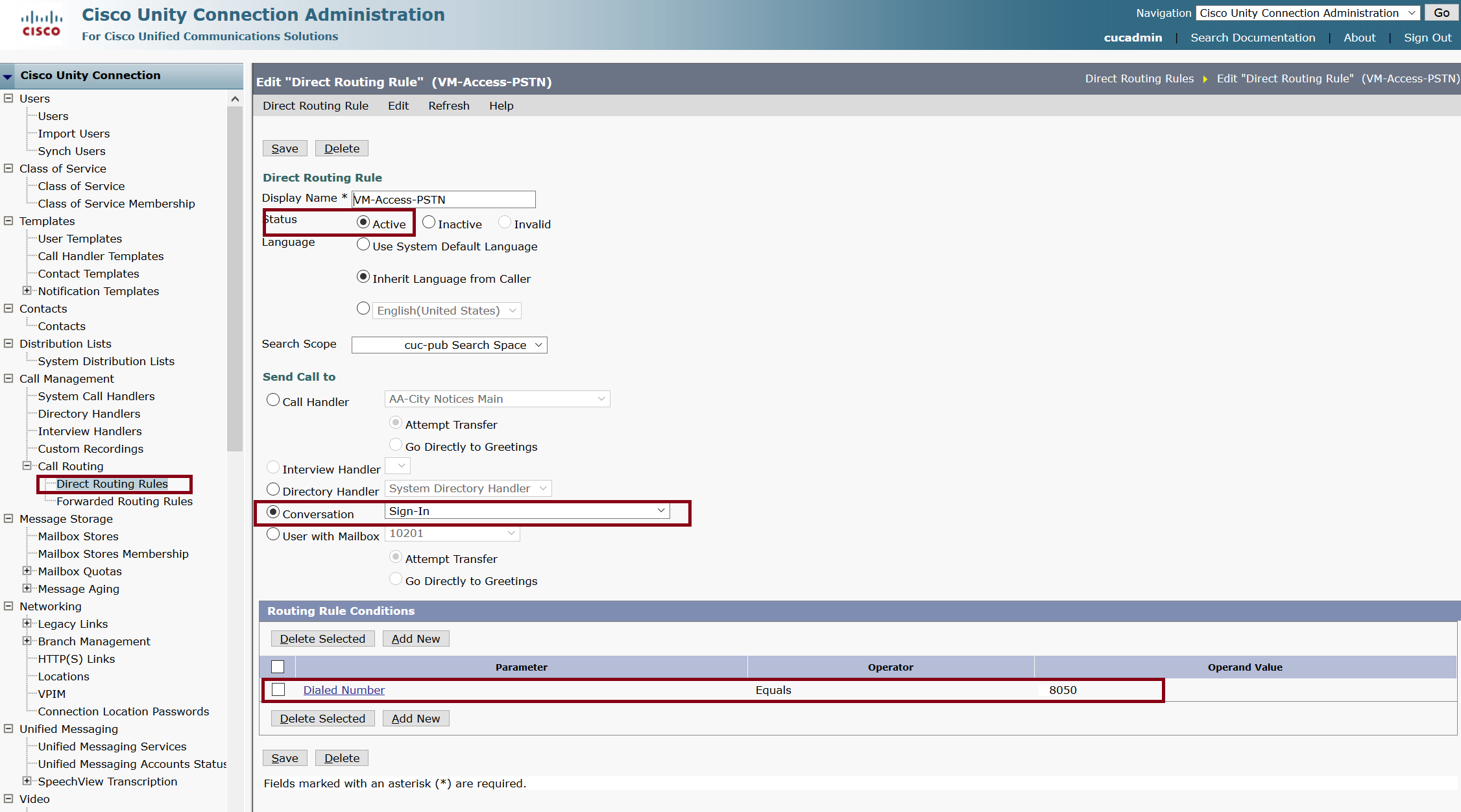 Solved: Voicemail pilot number does not work anymore - Cisco Community